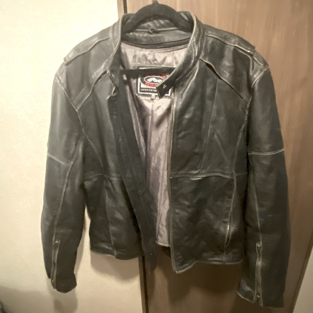 River Road Leather Riding Jacket - Gem